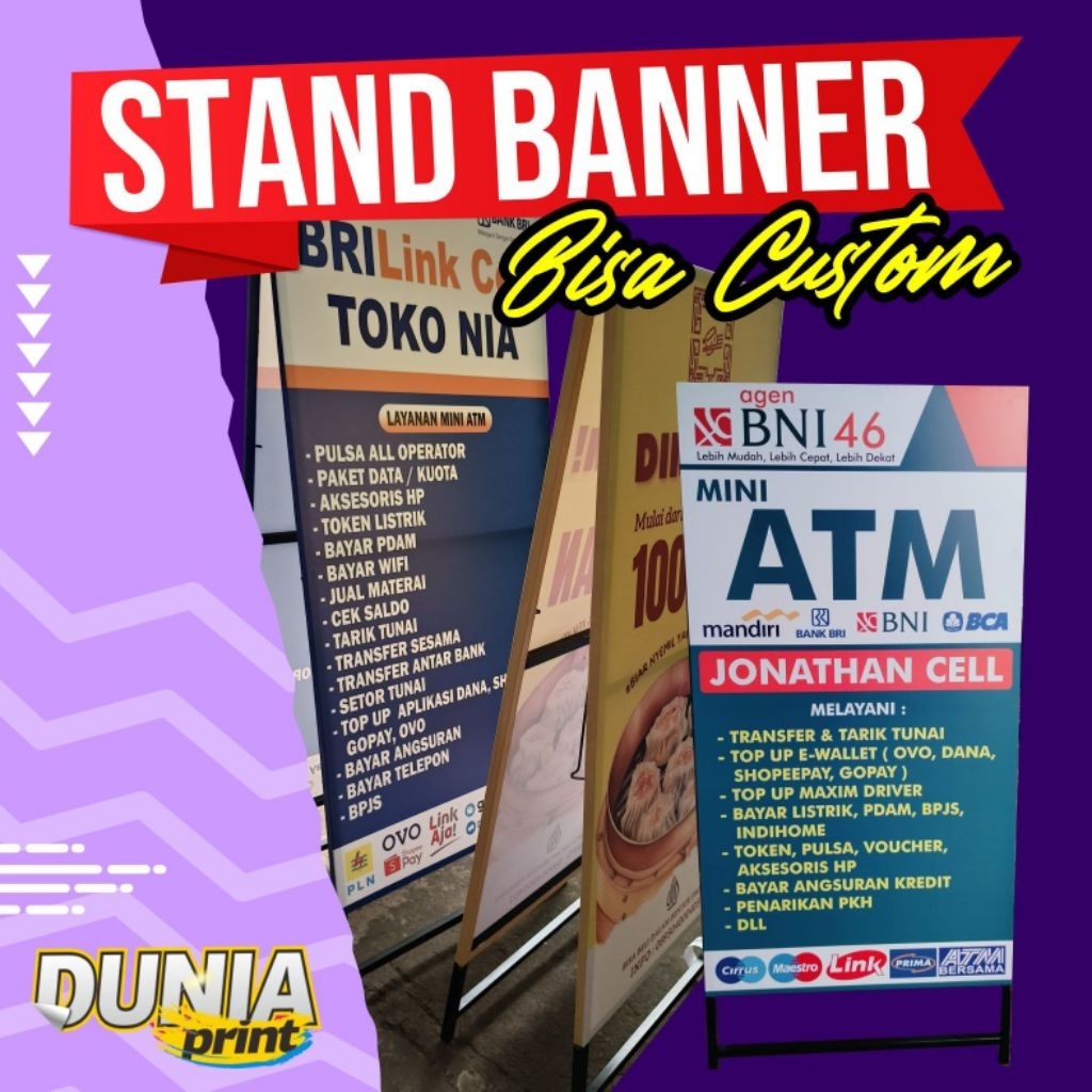 Jual STANDING BANNER UKURAN BESAR 100X180 LENGKAP DENGAN BANNER DAN ...