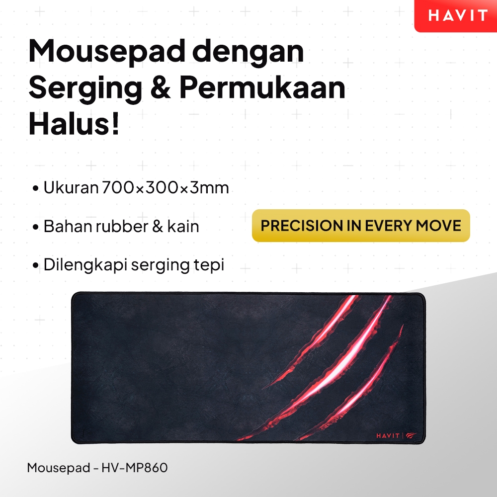Jual Mouse Pad HV-MP860 70 x 30cm | Mousepad Gaming Deskmat Premium | Alas Mouse Keyboard Besar ...