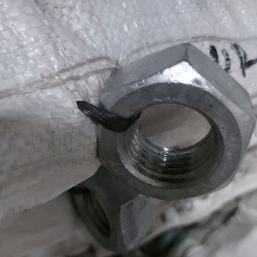 Jual Mur M30 HDG Hotdip Galvanis Kunci 45 Drat Normal 3.5 Nut M30x3.5 ...