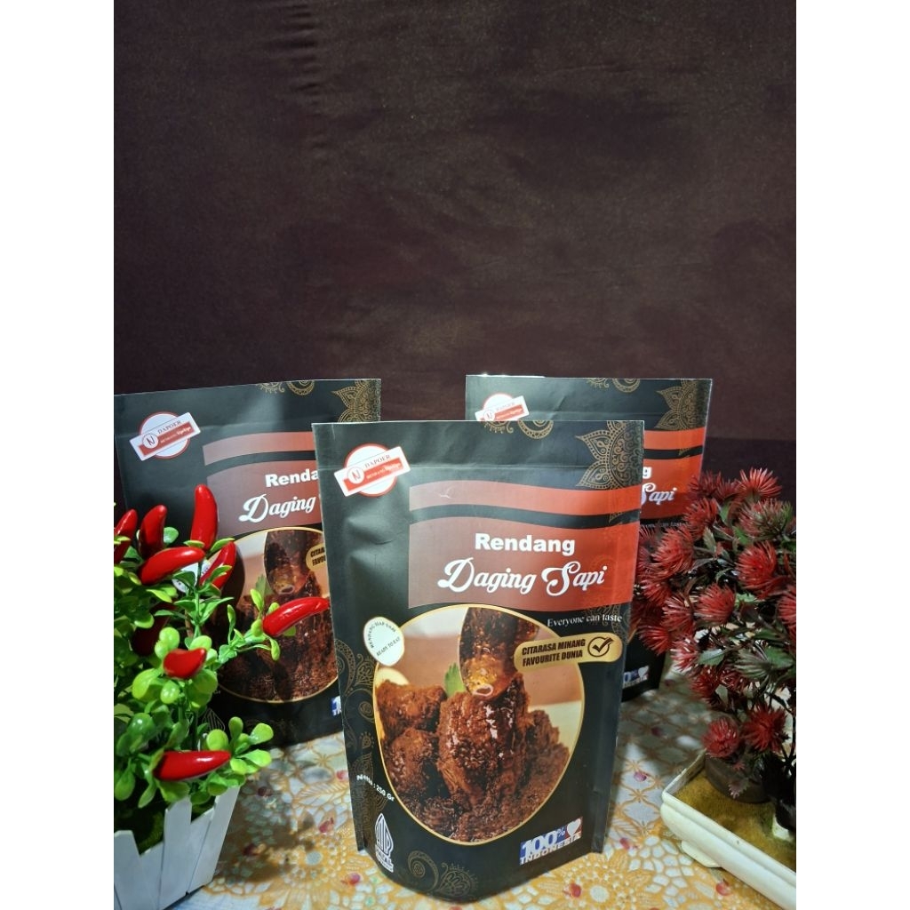 Jual RENDANG NYONYA//rendang daging sapi asli//Rendang Minang//250gr | Shopee Indonesia