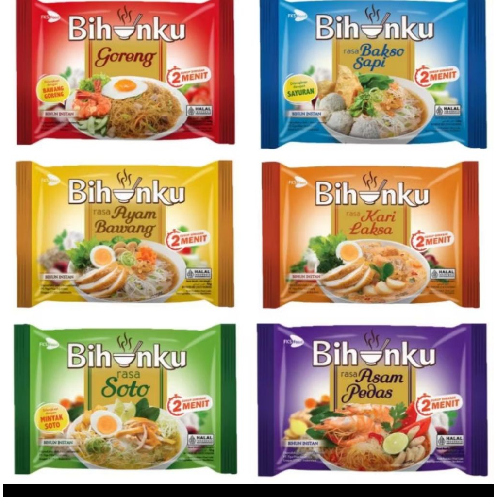 Jual BIHUNKU All Varian Rasa 55gr - Bihunku Goreng Soto Ayam Bawang ...