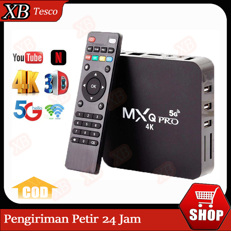Jual MXQ PRO 4K Android Tv Box Set Top Box 5G WiFi 16gb+256gb Ram New ...