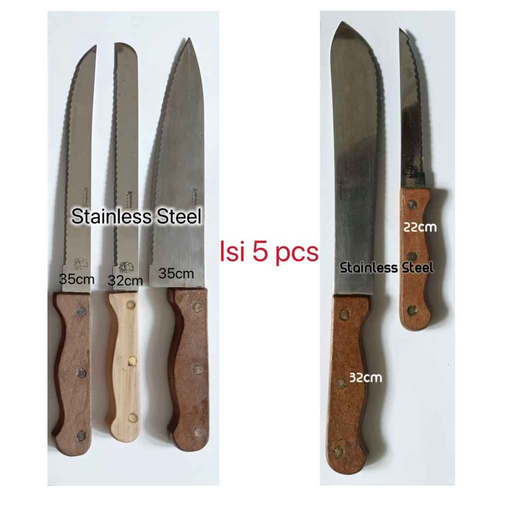 Jual Pisau Dapur Tajam Stainless Steel Anti Karat | Shopee Indonesia