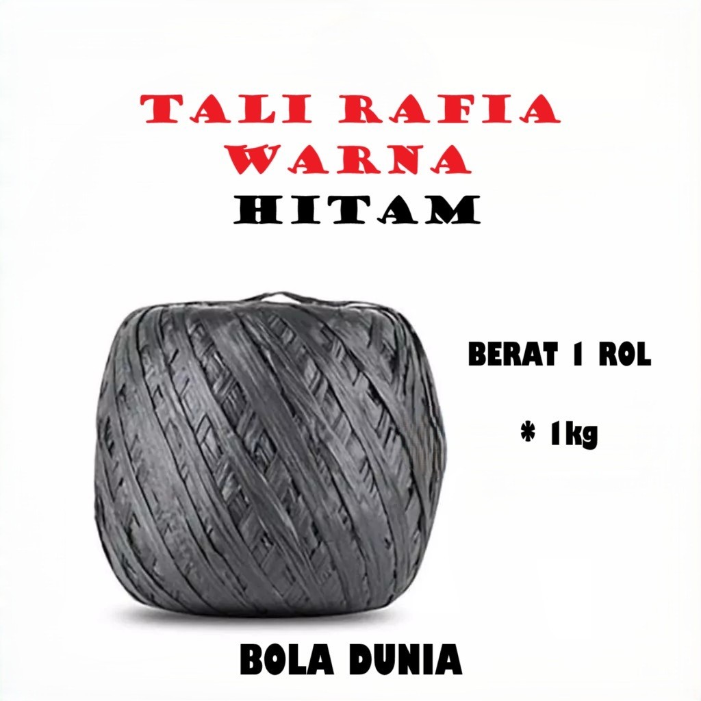 Jual 1 Roll Tali Rafia Bola Dunia Untuk Packing Packaging Kemasan 1kg ...