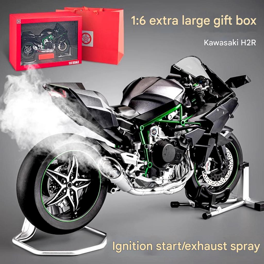 Jual Diecast Ninja H2 H2R Scala 1:6 V2 With Spray Sound and Light + 2 ...