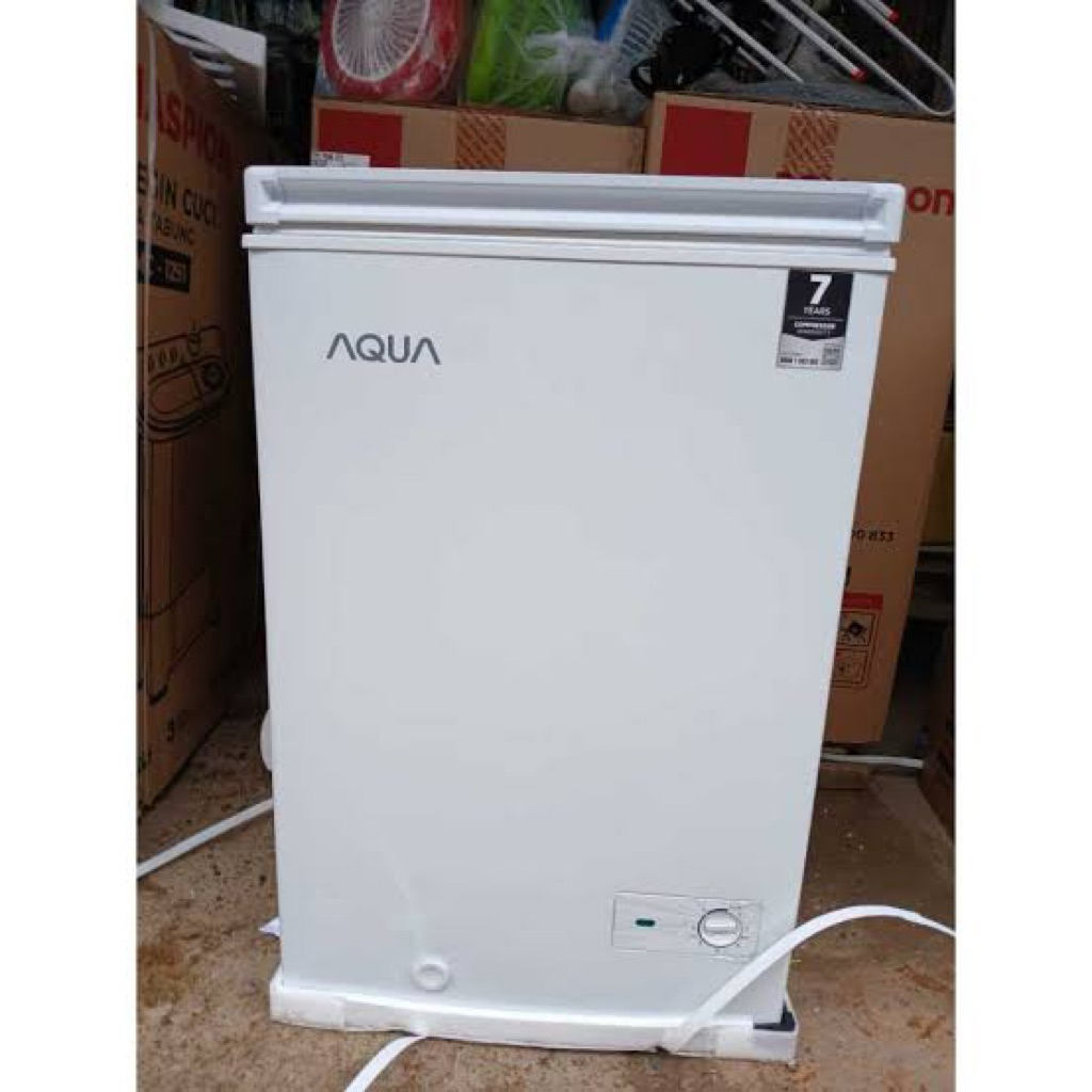 Jual Chest Box Freezer box Aqua AQF 120 MC | Shopee Indonesia