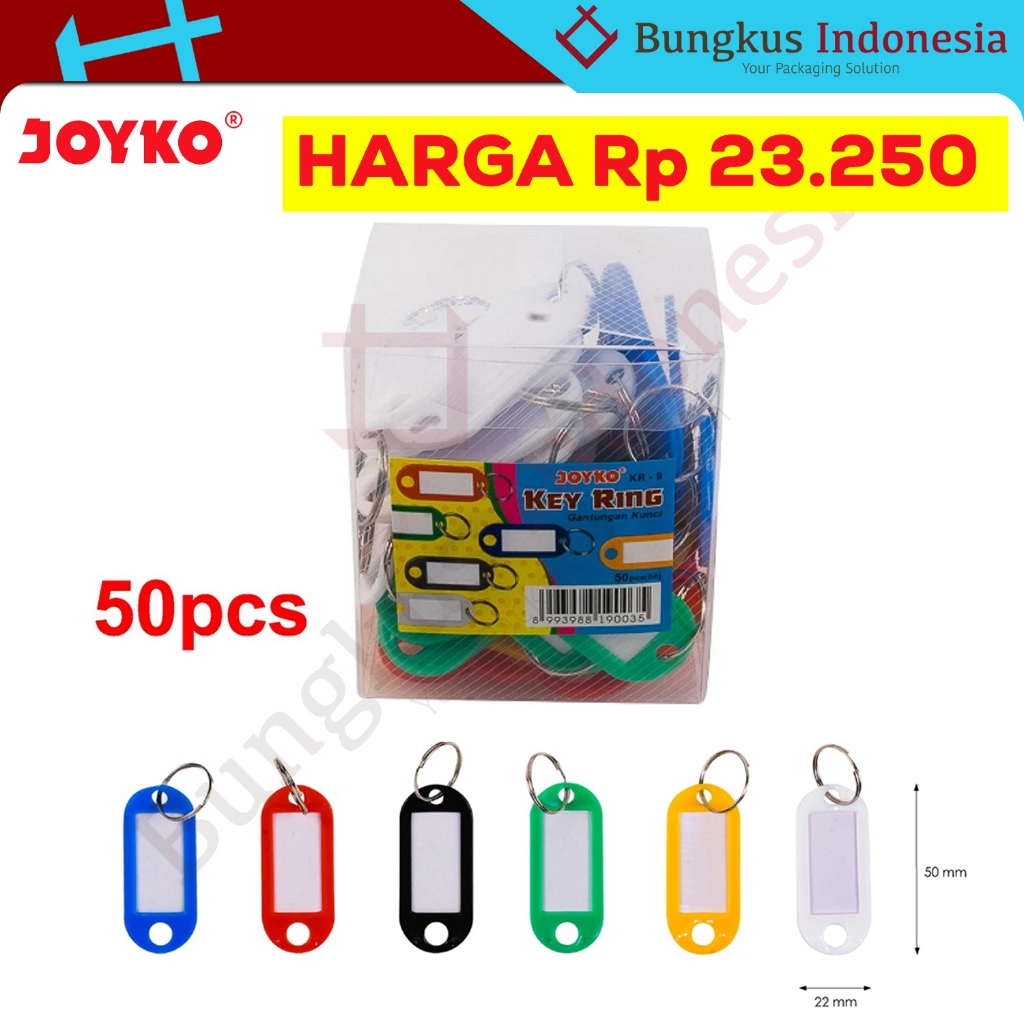 Jual Gantungan Kunci Key Ring Joyko KR-9 isi 50pcs | Shopee Indonesia