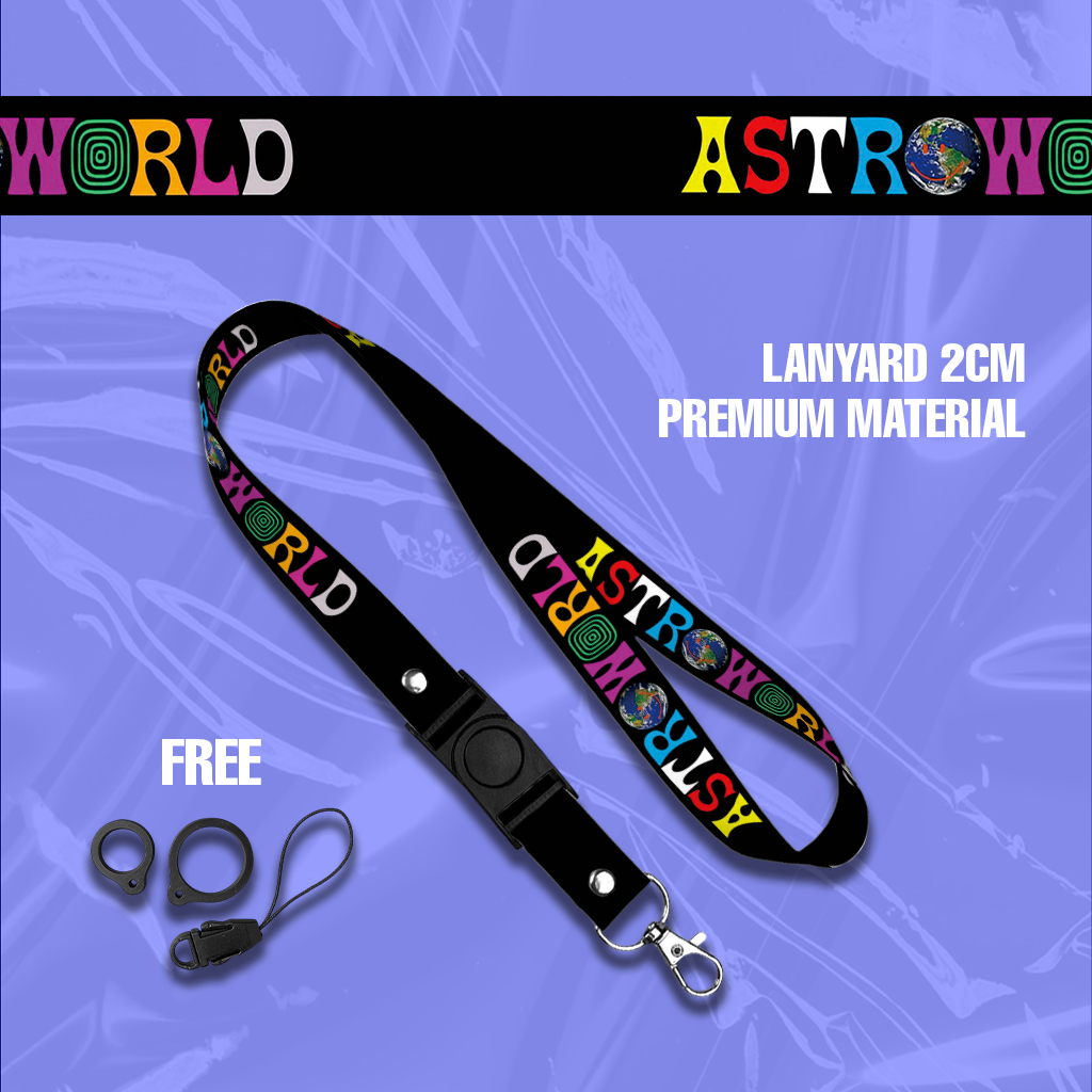 Jual ASTRO WORLD Lanyard (2CM) Tali Gantungan HP handphone Lanyard ID ...