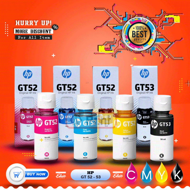 Jual tinta printer HP GT 52-53 ink tank 115 310 315 319 415 319 419 311 ...