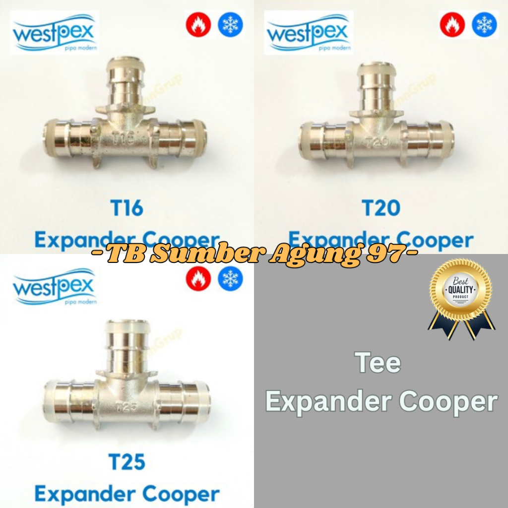 Jual Tee Sambung WESTPEX T / Fitting Pipa PEX Expander Cooper T ...