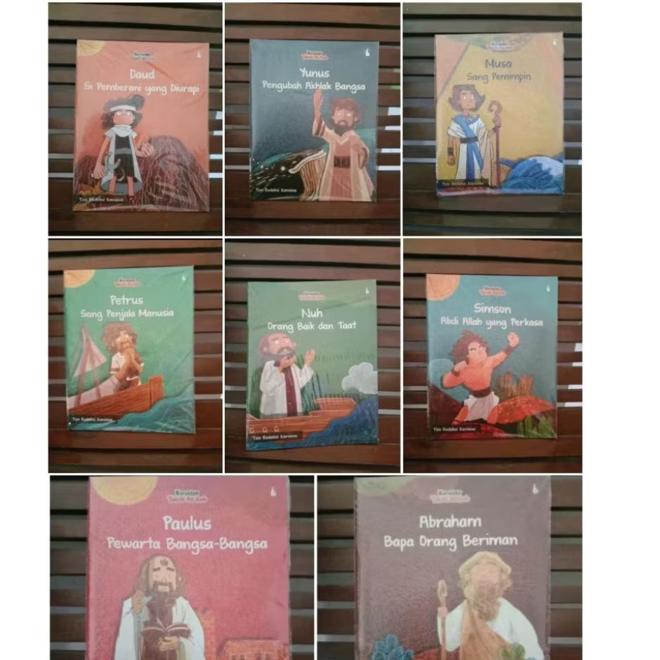 Jual BUKU KARAKTER TOKOH ALKITAB BUNDLING ISI 8 BUKU | Shopee Indonesia