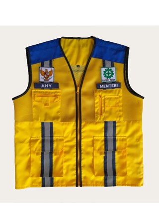 Jual rompi dinas PU" Rompi safety" rompi k3(harga termasuk bordir ...