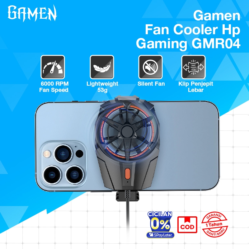 Jual GAMEN GMR04 Fan Cooler Radiator Pendingin HP Cooling Fan Gaming ...