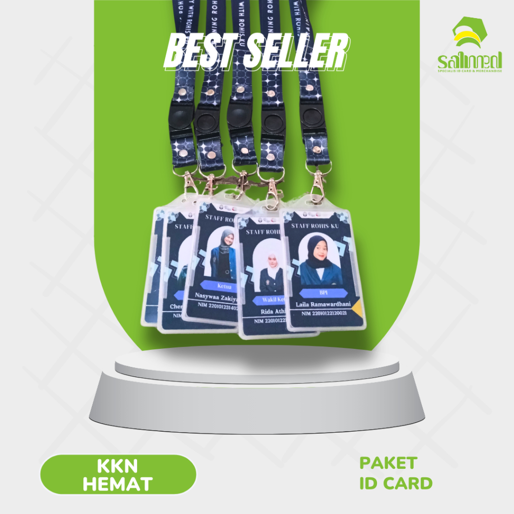 Jual Paket Lanyard Tali KKN Printing Kalung Id Card Custom | Tali ...