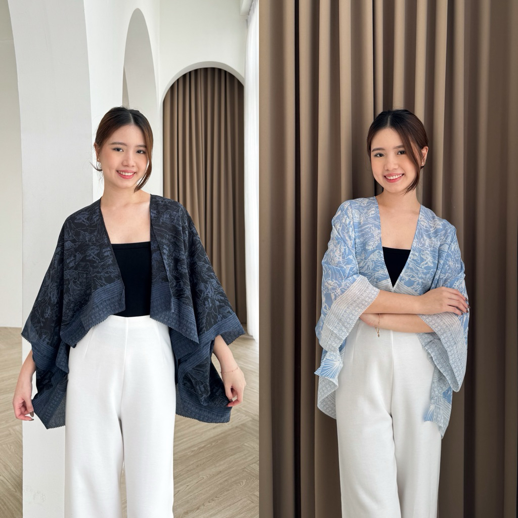 Jual Nayla Batik Outer | Outer Kain Motif Batik Luaran Batik | Shopee ...