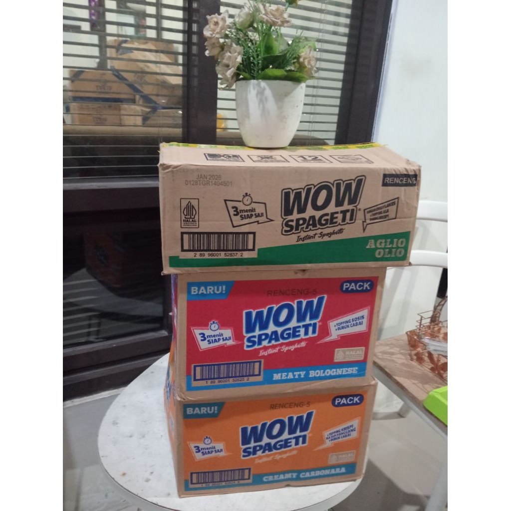 Jual spaghetti wow satu dus isi 60pcs | Shopee Indonesia