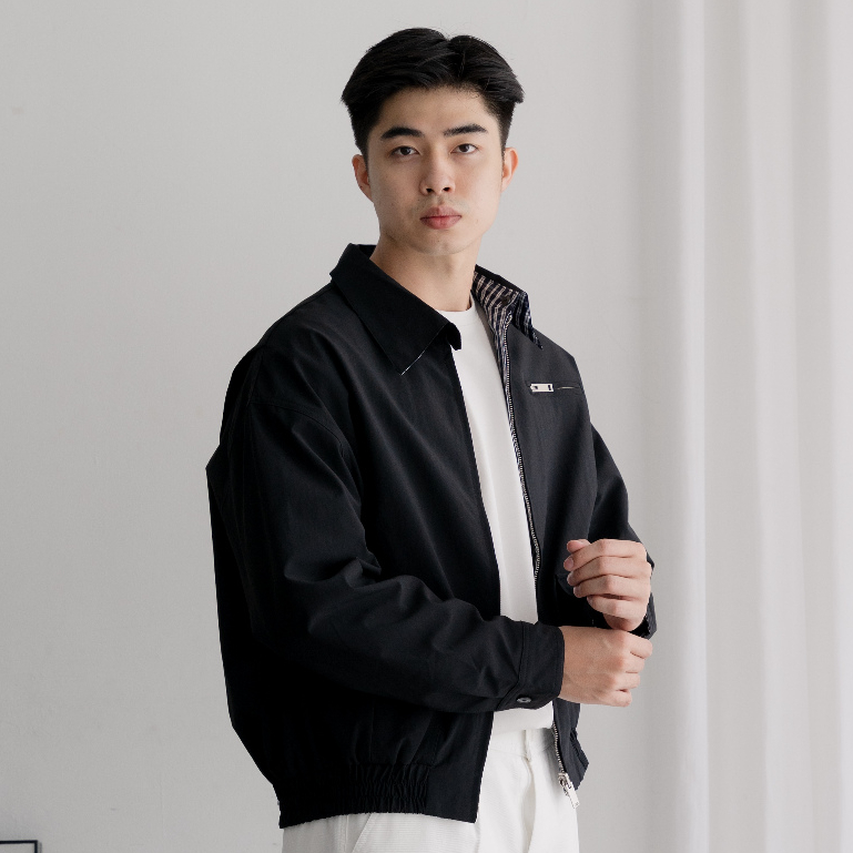 Jual SEAN CROPPED JACKET - 2IN1 DOUBLE FACE JACKET | JAKET CROP PRIA ...