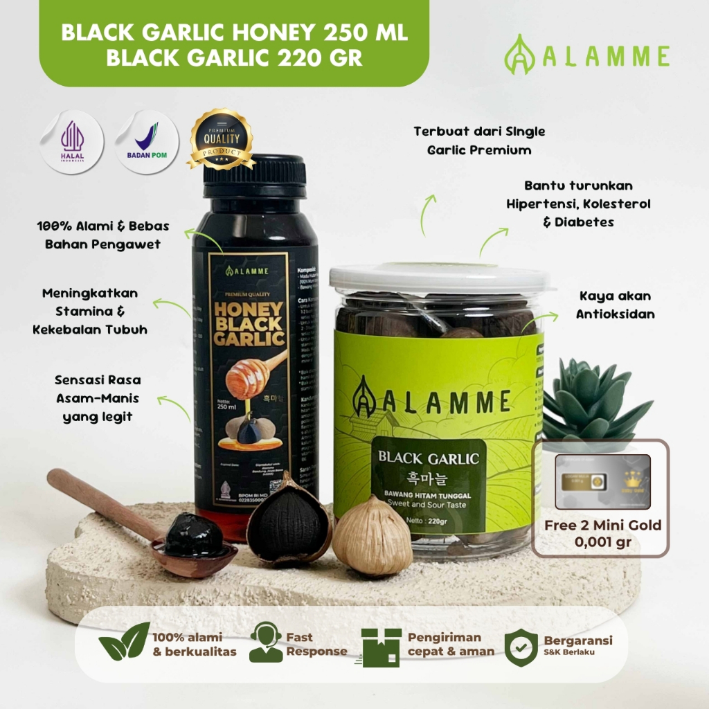 Jual Alamme Paket Best Seller Bawang Hitam Tunggal Madu Bawang Hitam ...