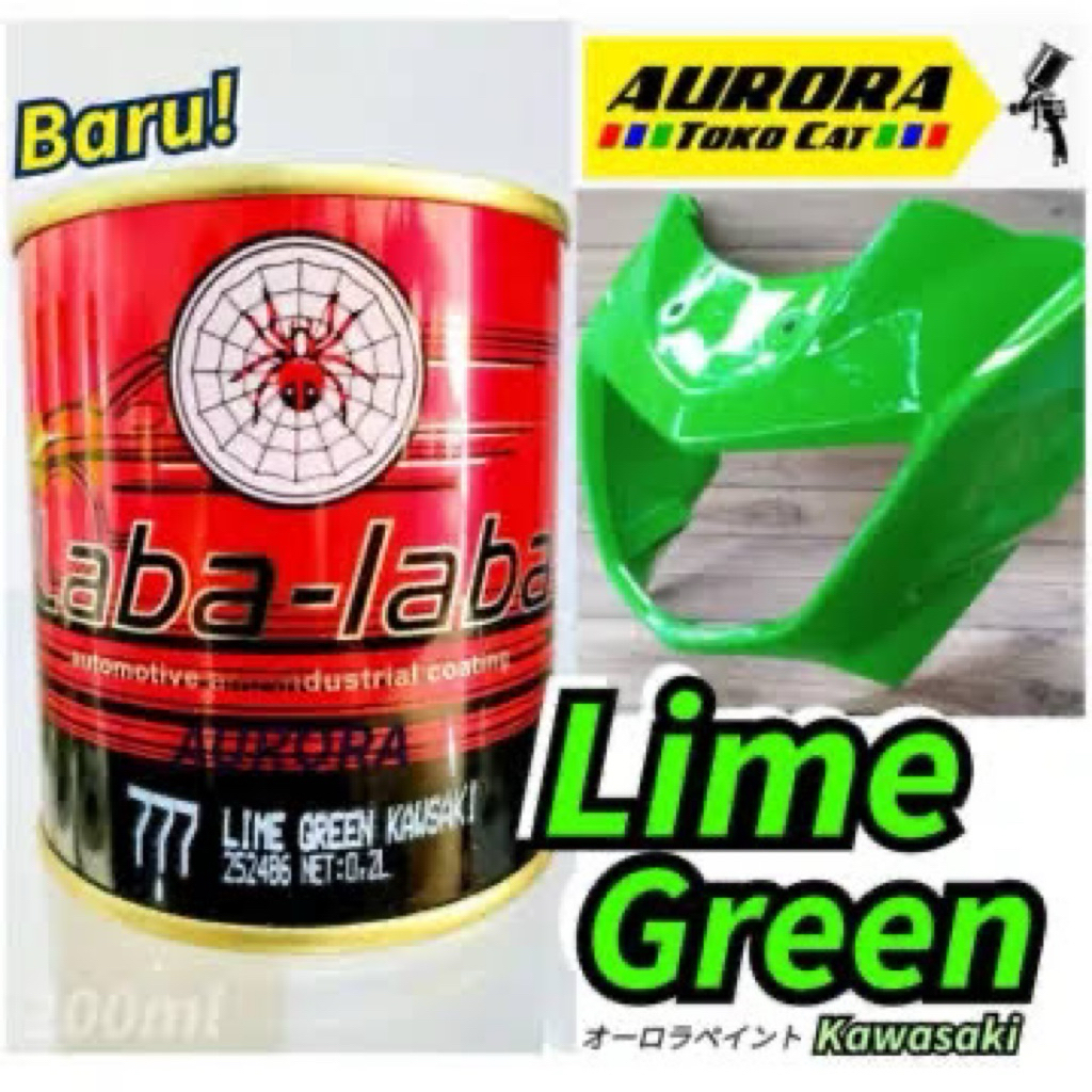 Jual Cat Spider Laba-Laba 777 Lime Green Kawasaki 200ml Ijo hijau Lem ...