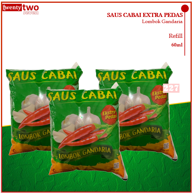 Jual Lombok Gandaria Saus Saos Cabai Cabe Chili Sauce Extra Hot Ekstra ...