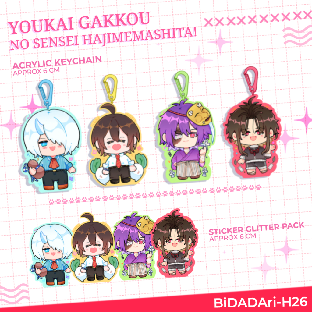 Jual Yohaji/ Youkai Gakkou no sensei Hajimemashita Keychain Sticker ...