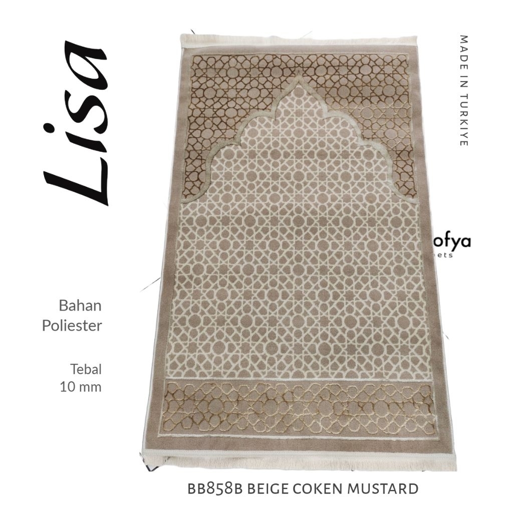 Jual Sajadah Imam Lisa Made in Turki – Tebal Empuk 10mm 80x120 cm ...