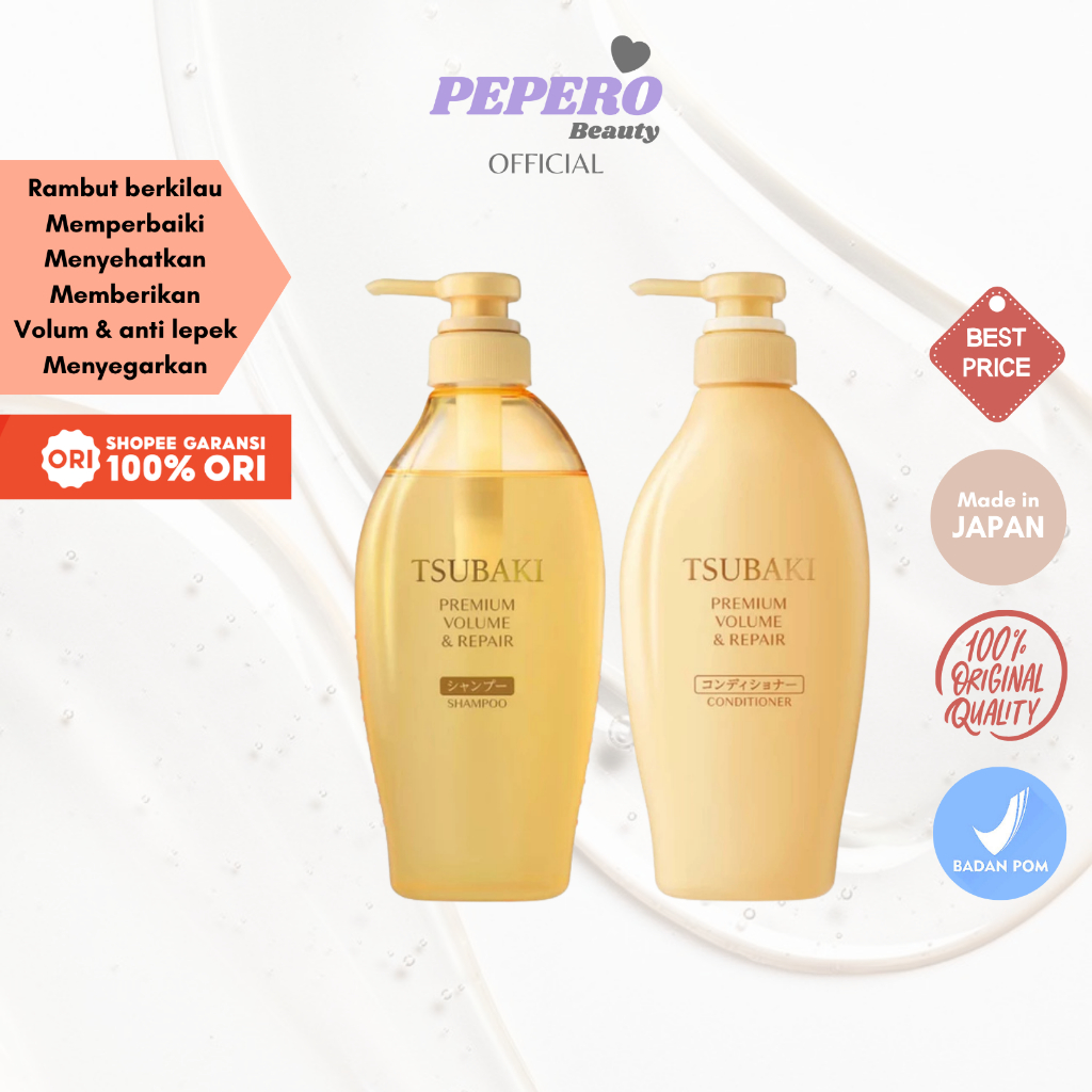 Jual TSUBAKI Premium Volume & Repair Shampoo 450ml | Conditioner 450ml / 330ml | Shopee Indonesia