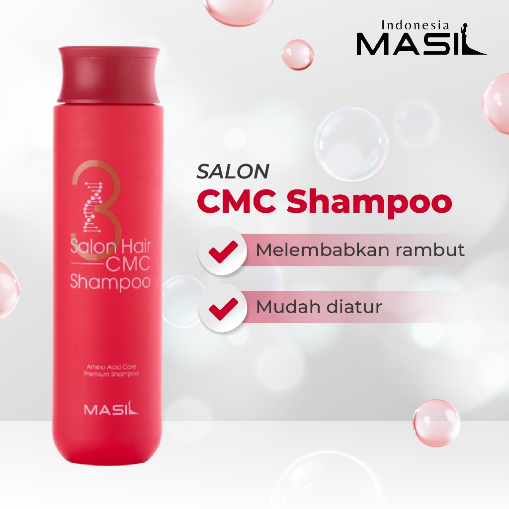 Jual MASIL- 3 Salon Hair CMC Shampoo | 2in1 Shampoo & Perawatan | Atasi Rambut Rontok, Kering ...