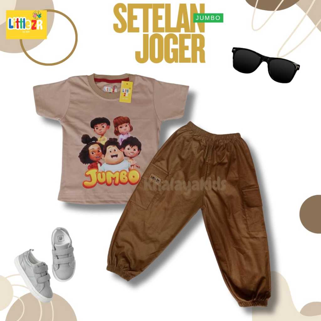 Jual KHALAYA KIDS - Setelan Anak Celana Paanjang Motif Jumbo - Setelan ...