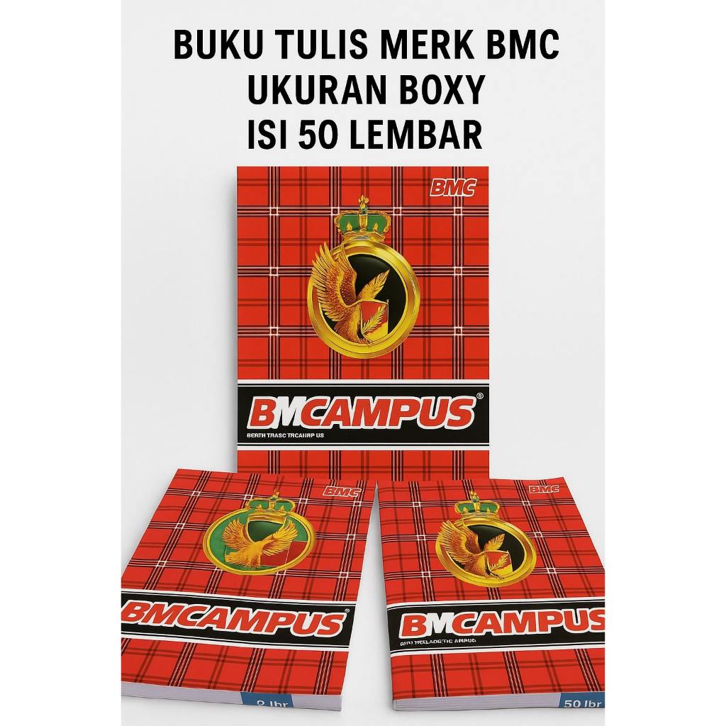 Jual (BMC 10PCS) BUKU TULIS BMC UKURAN BOXY 50 LEMBAR 10PCS-BUKU BMC ...