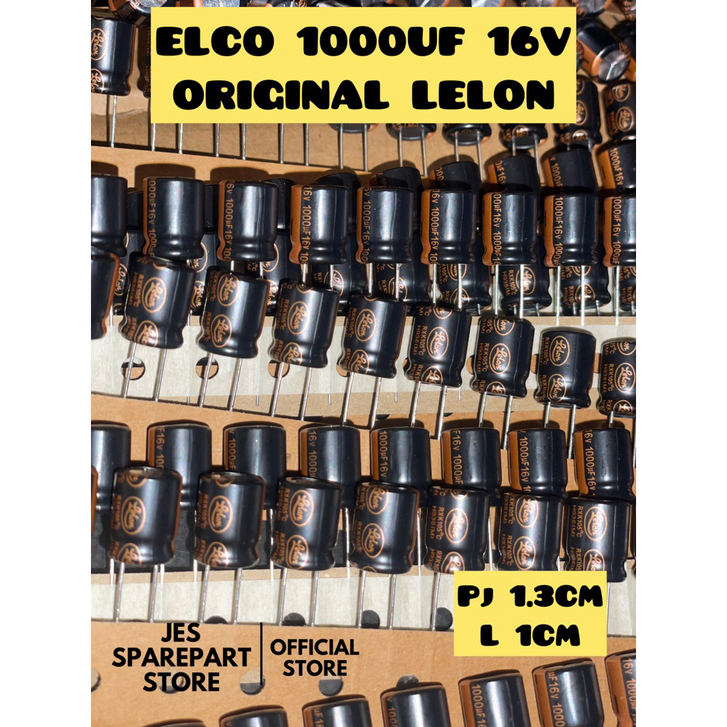 Jual ELCO 1000UF 16V ORIGINAL LELON | Shopee Indonesia