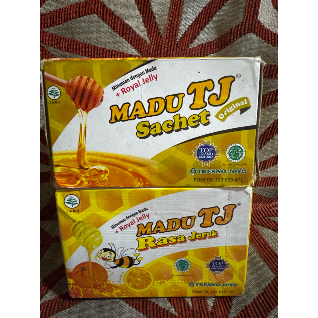 Jual madu TJ sachet rasa original/ Rasa Jeruk @12 Sacshet | Shopee ...