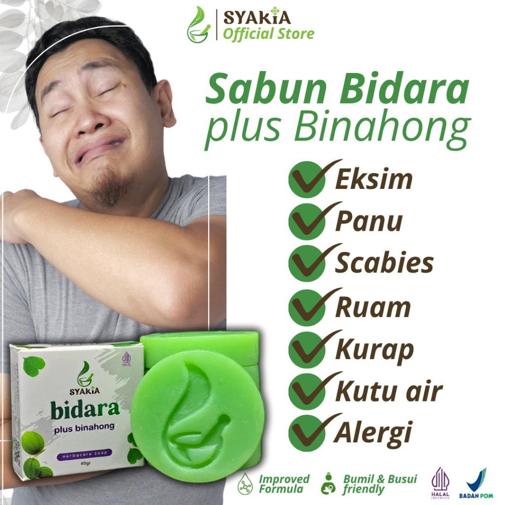 Jual SYAKIA Sabun Bidara plus Binahong Original | Sabun Gatal dan ...