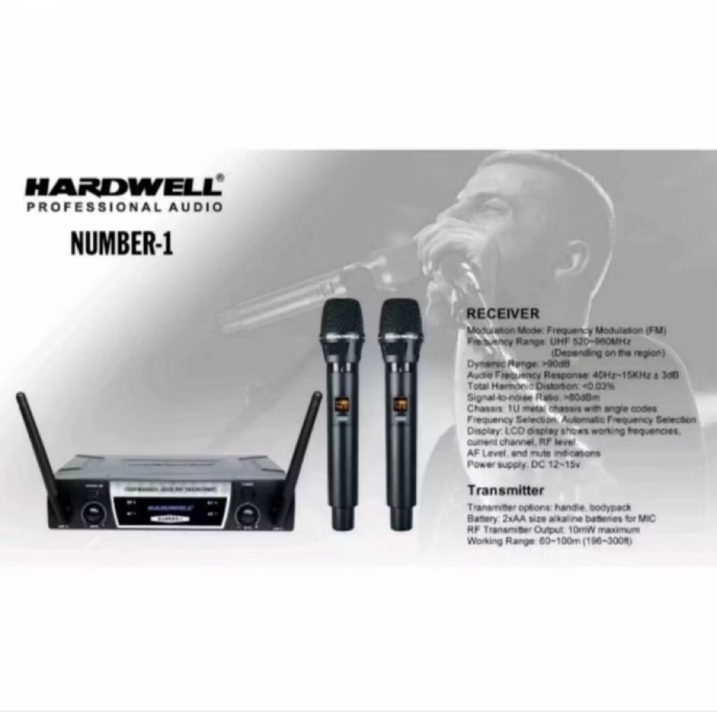 Jual Mic Wireless ORIGINAL HARDWELL NUMBER 1 Bergaransi Resmi | Shopee ...