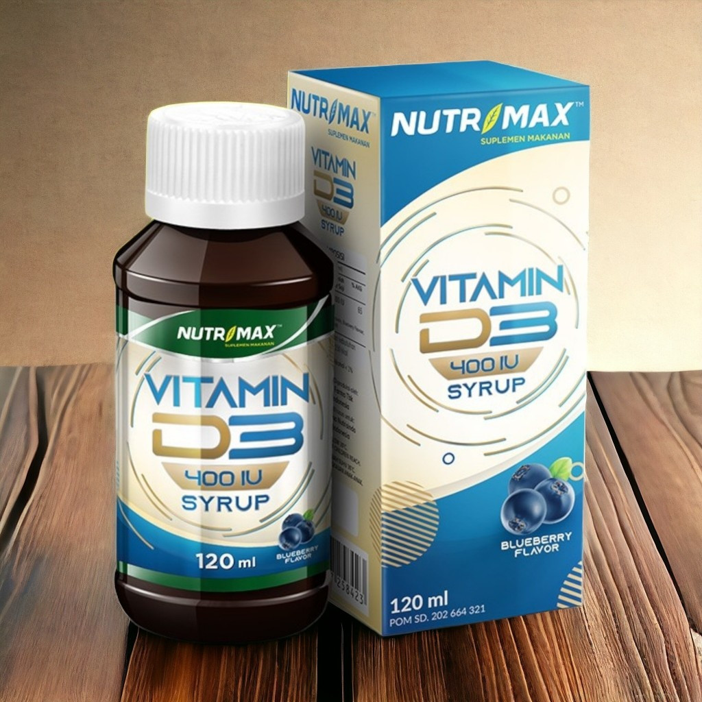 Jual Nutrimax Vitamin D3 400 IU Sirup 120ml - Vitamin D3 Untuk Anak ...