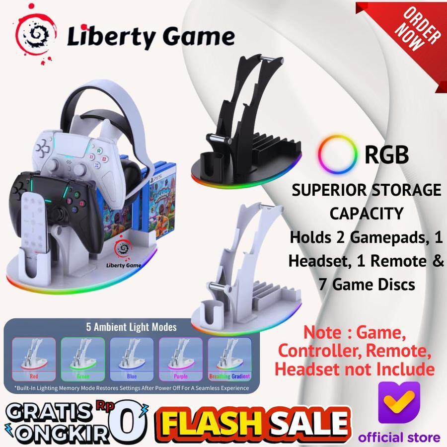 Jual JYS RGB Lighting Organizerand Display Stand for PS5 SYSTEM / Rak ...