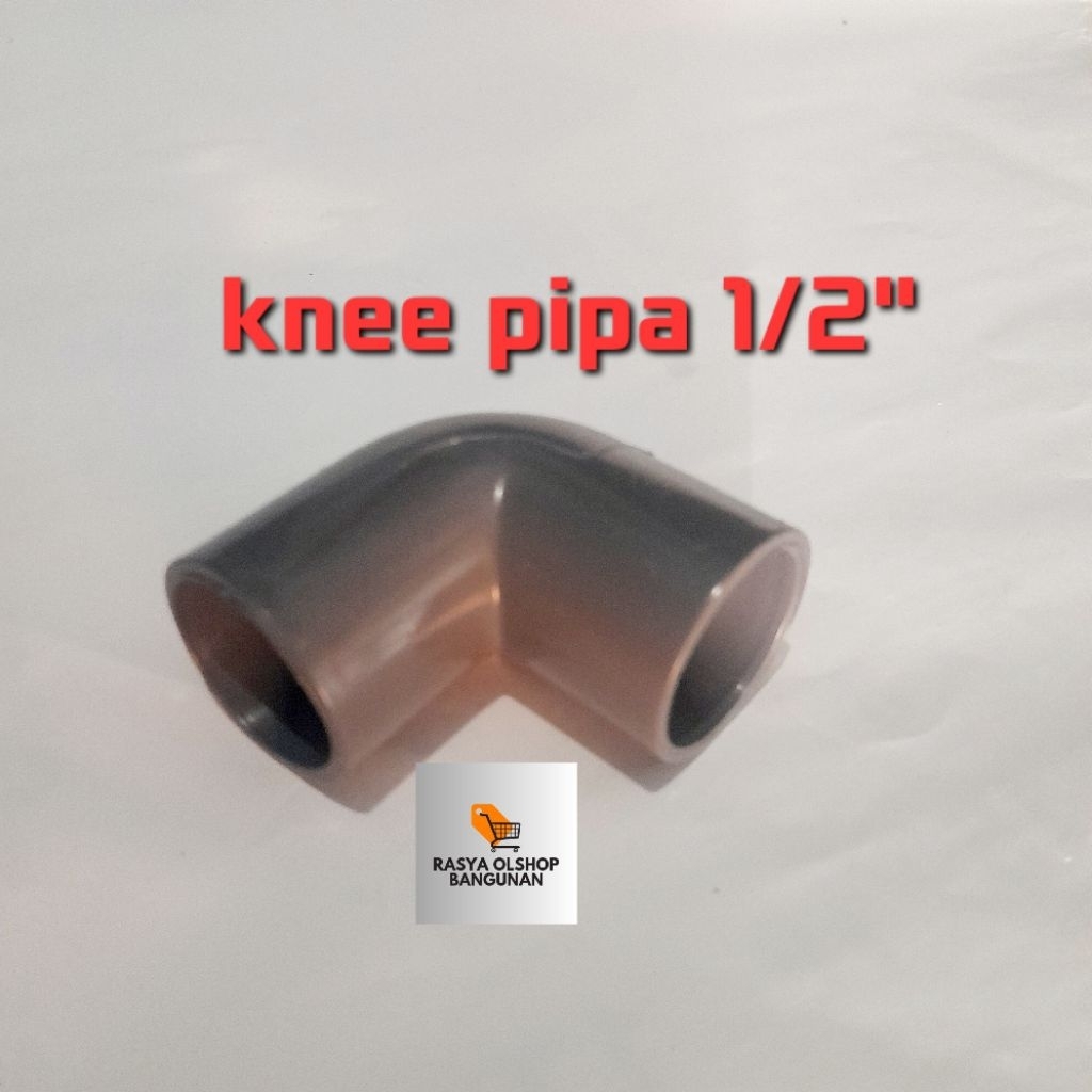 Jual sambungan pipa pvc paralon knee 1/2"merk JAYA | Shopee Indonesia