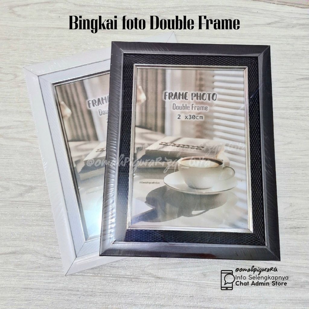 Jual Bingkai foto / Pigura Foto / Double Frame A4 sertifikat | Shopee ...