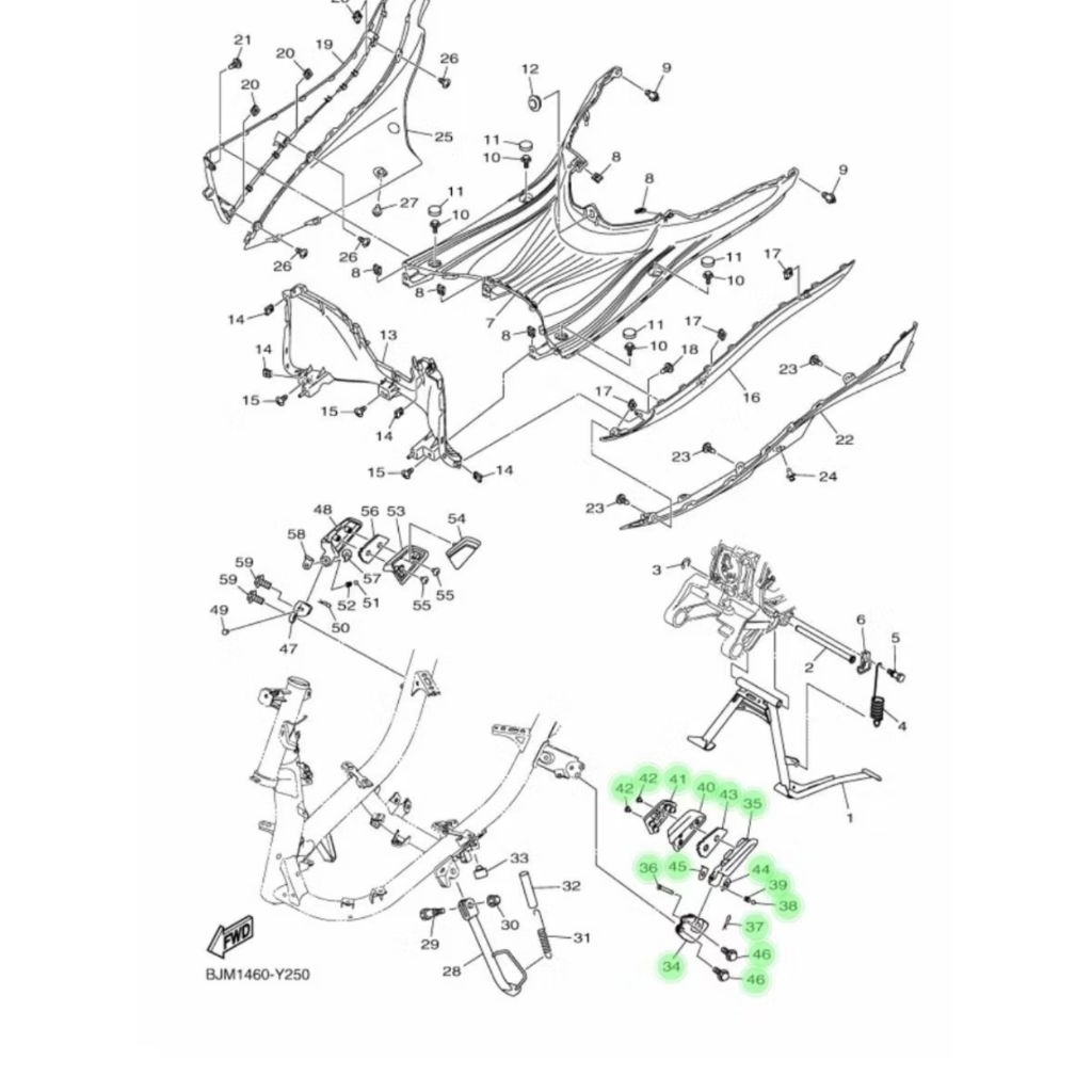 Jual FOOTSTEP FOOT STEP BELAKANG KIRI FULL SET YAMAHA GRAND FILANO ...