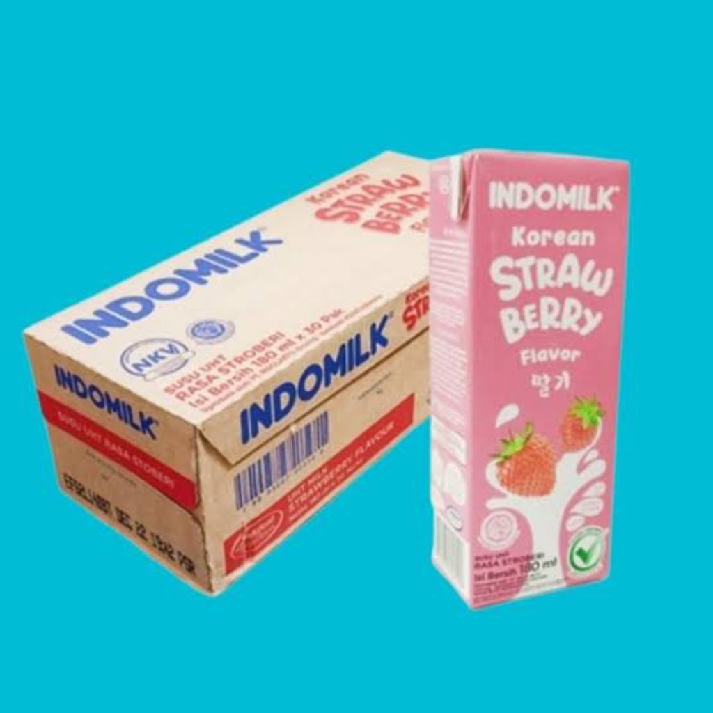 Jual INDOMILK SEOUL UHT RASA STRAWBERRY 1 DUS 30 PCS | Shopee Indonesia