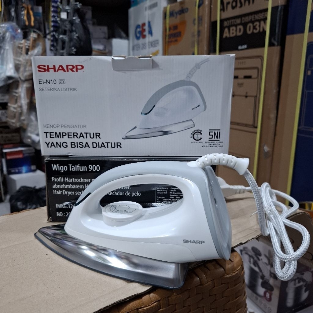 Jual Sharp EIN10GY - Dry Iron 350 Watt Non Stick Coating Grey-Original ...