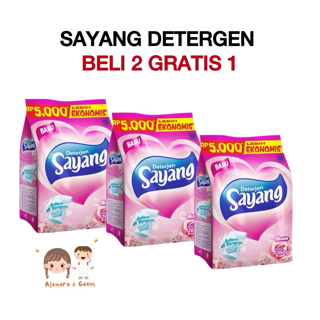Jual SAYANG DETERGENT BELI 2 GRATIS 1 | ALENA GAVIN GROSIR | Shopee ...