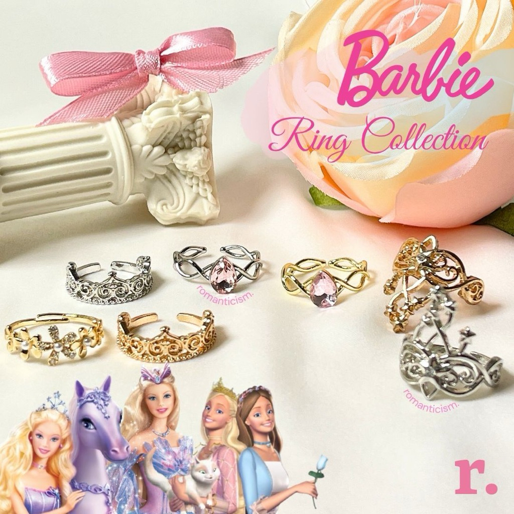 Jual romanticism. Barbie Crown Collection Adjustable Ring - Cincin ...