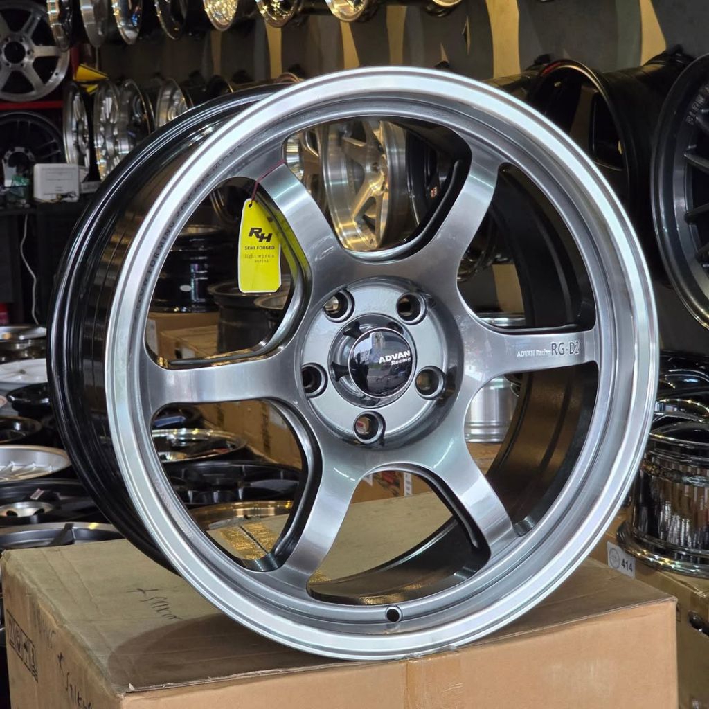 Jual velg mobil r18 ADVAN RG D2 LEBAR 8,5 PCD 5X114,3 ET 22 velg racing ...