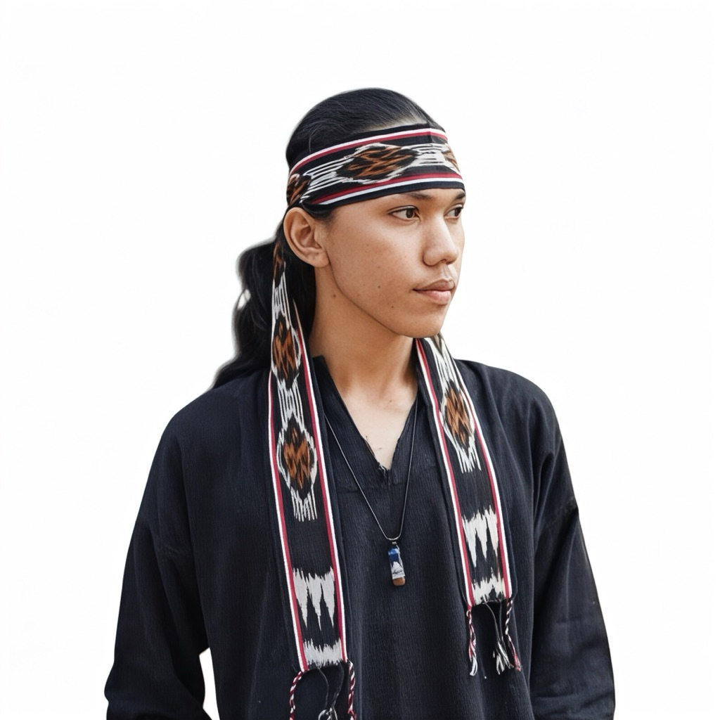 Jual DAYAK - syal tenun etnik ikat kepala motif dayak OBX.1 | Shopee ...