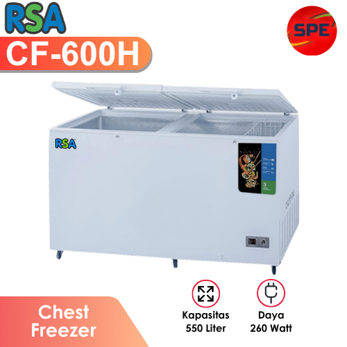 Jual CHEST FREEZER RSA KAPASITAS 550 LITER CF-600H GARANSI RESMI (MEDAN ...