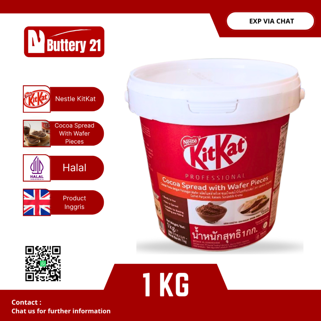 Jual NESTLE KITKAT COKELAT PASTA 1 KG/KIT KAT FILLING/COKELAT POTONGAN ...