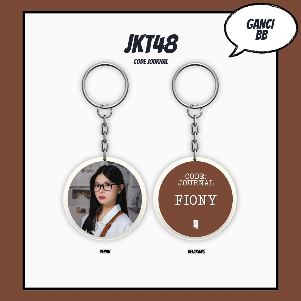 Jual KEYCHAIN JKT48 CODE JOURNAL GANCI BOLAK BALIK GANTUNGAN KUNCI KPOP UNOFFICIAL CHRISTY FREYA ...