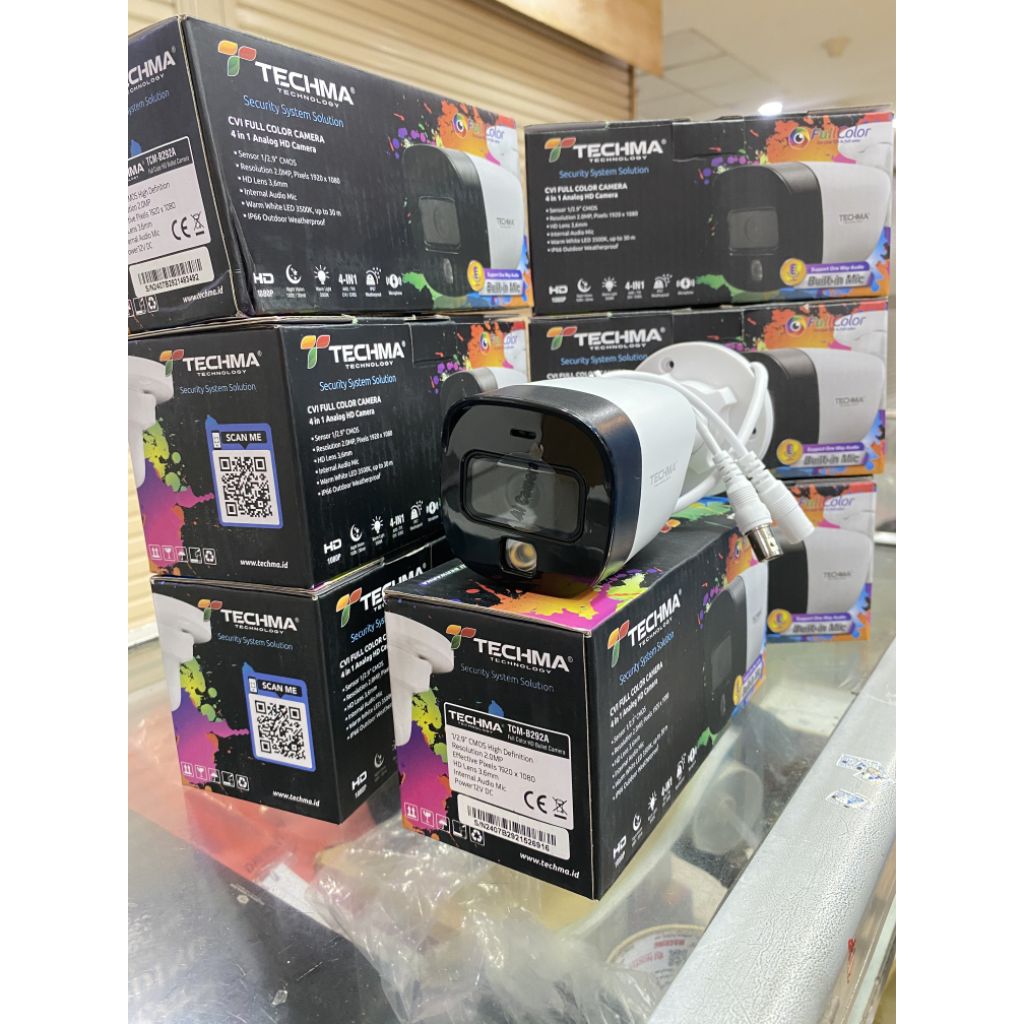 Jual Kamera Cctv Analog Techma Full Color TCM-B292A Outdoor Audio ...
