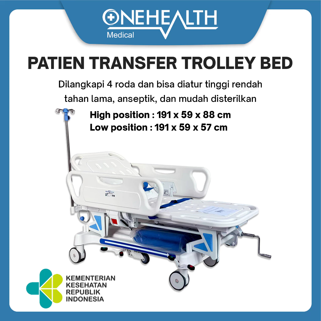 Jual GTT Transfer Bed Trolley Patient / Stretcher Emergency Rescue ...